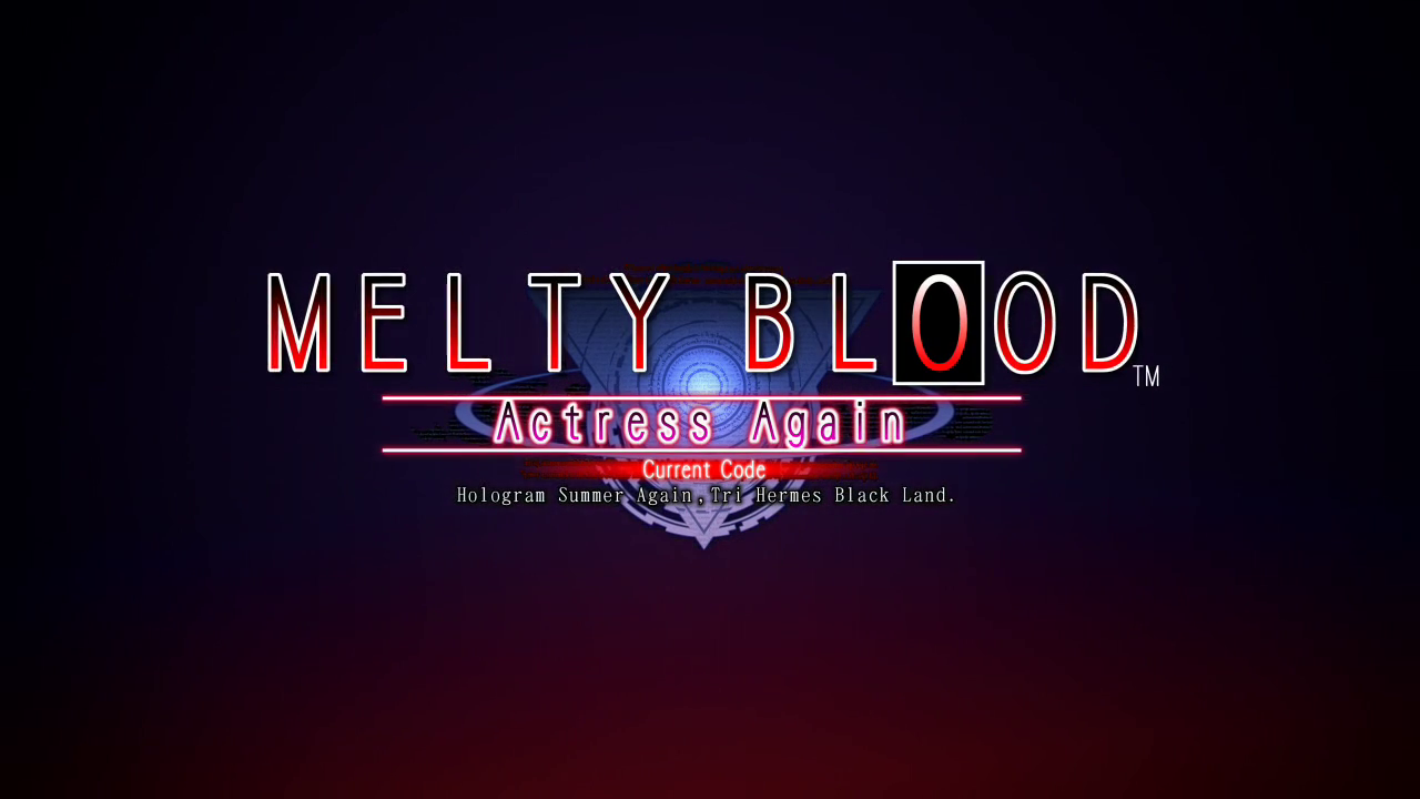 Melty Blood: Actress Again Current Code | GoodGame.hr