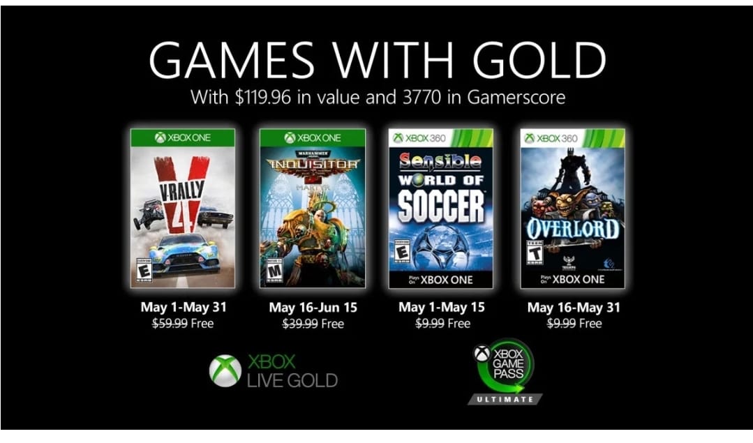Objavljen Xbox Games with Gold lineup za svibanj | GoodGame.hr